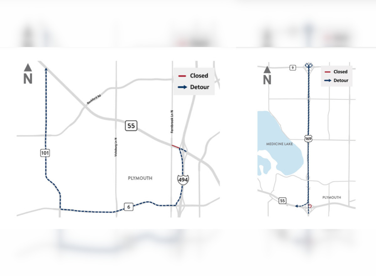 Plymouth Commuters to Face Detours: Highway 55 and Ramp Closures