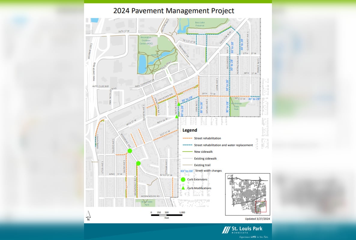St. Louis Park Pavement Project Advances, Construction Updates and