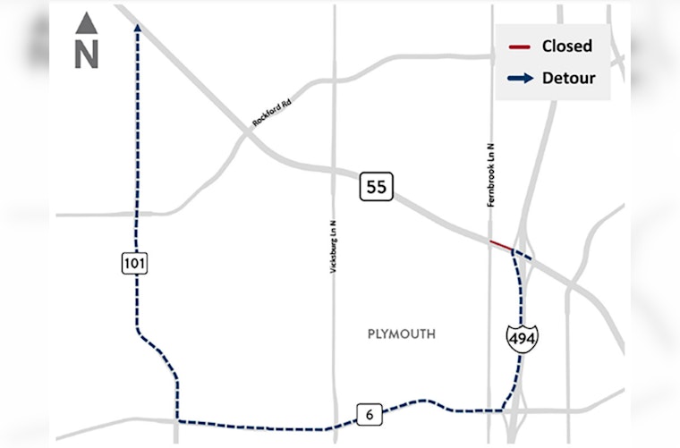 Upcoming Road Closures on Highway 55 in Minnesota to Affect East and