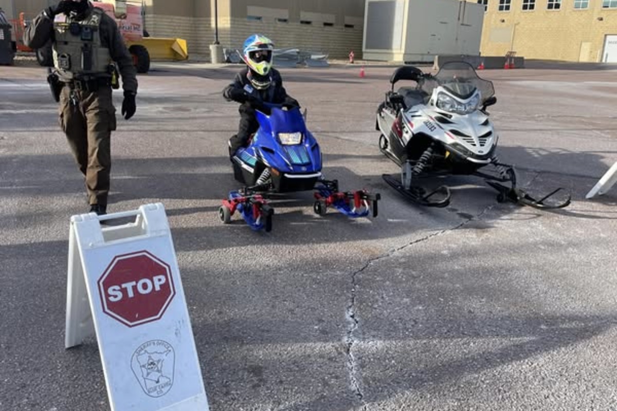 Blue Earth County Sheriff's Office Trains Youth for Safe Snowmobiling