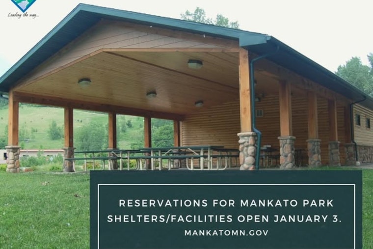 Bookings Open for Mankato Park Shelters, Secure Your Spot for 2025