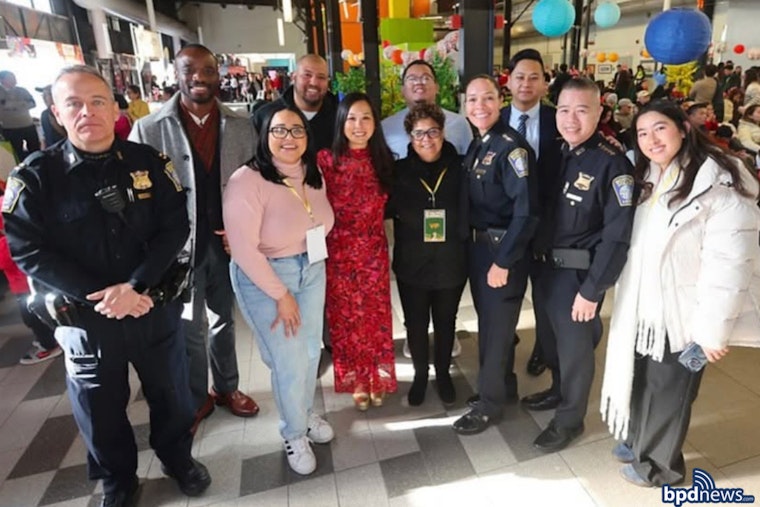 Boston Police Bond with Community at Lunar New Year Festival at Black