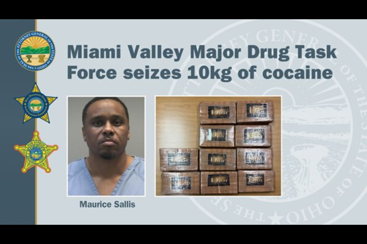 Dayton Drug Bust: Miami Valley Task Force Seizes Cocaine Worth $1