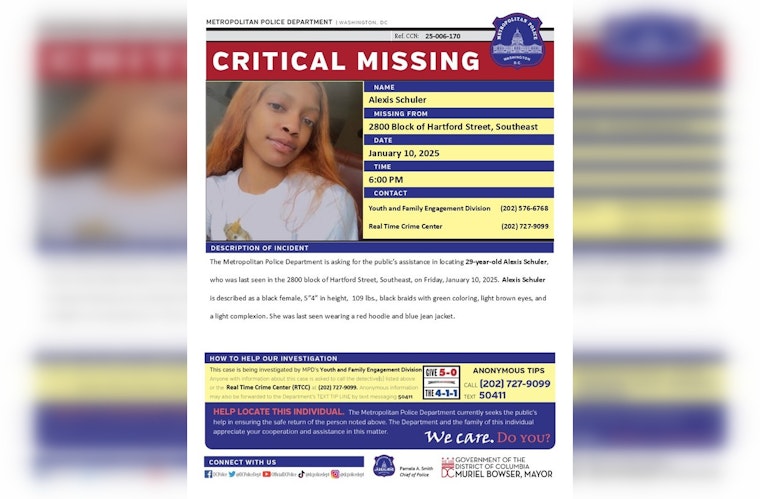 DC Police Seek Public's Help in Locating Missing Woman, Alexis Schuler