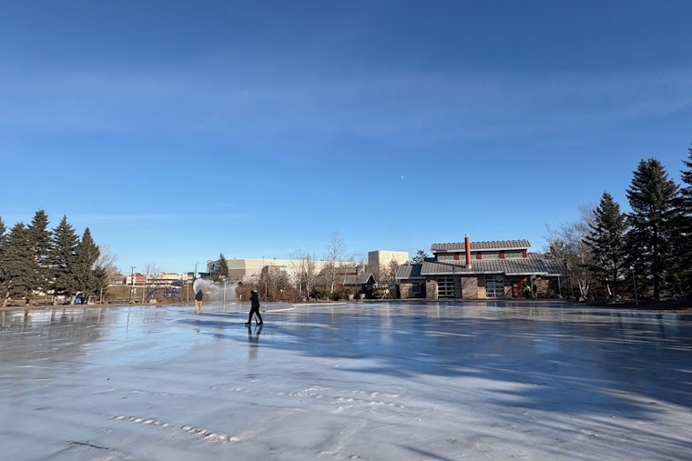 Duluth's Bayfront Park Warming House and Ice Rink Open for Winter Fun