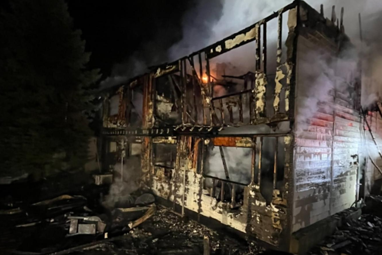 Early Morning Fire Engulfs Duplex in Multnomah Village, Portland;