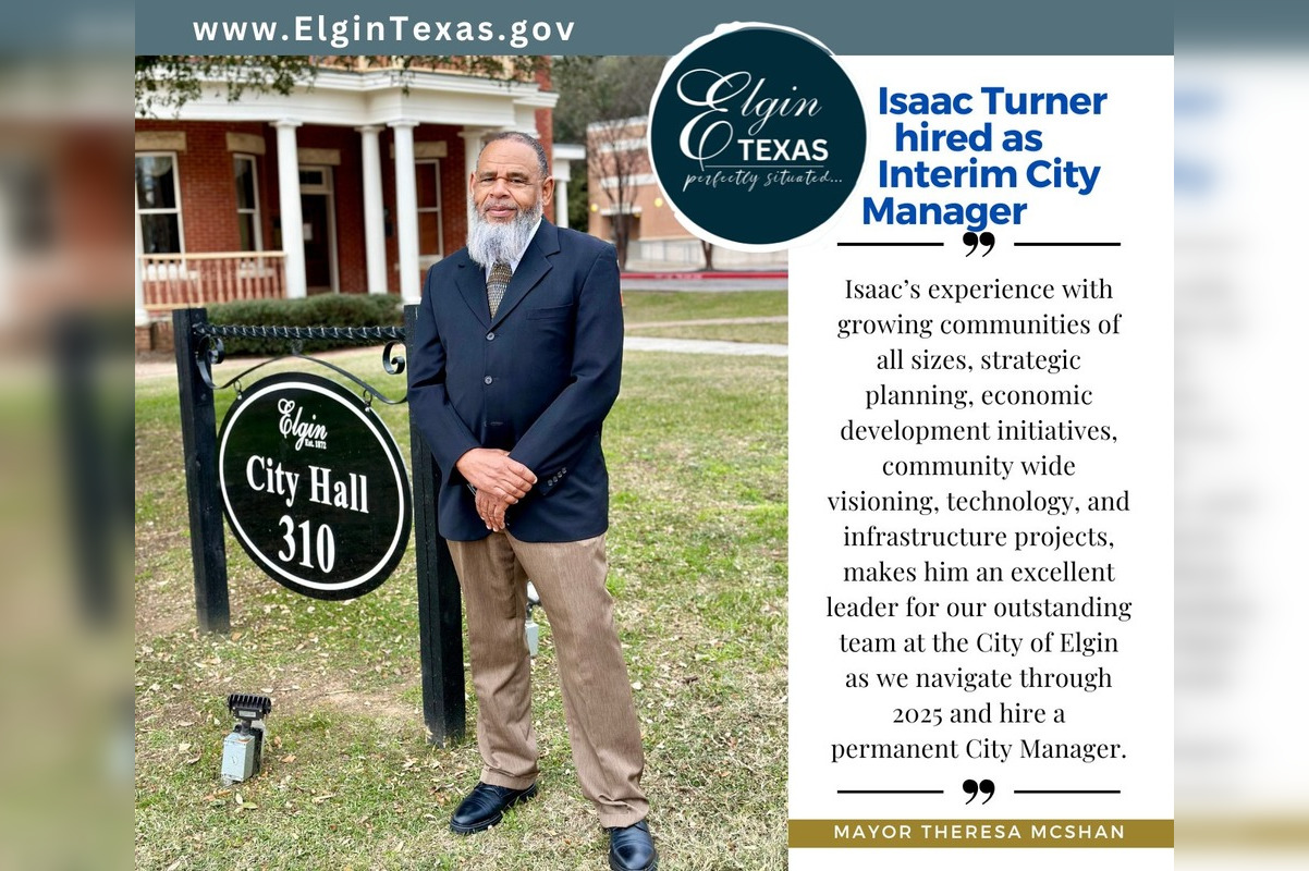 Elgin Appoints Isaac Turner as Interim City Manager with 40 Years of