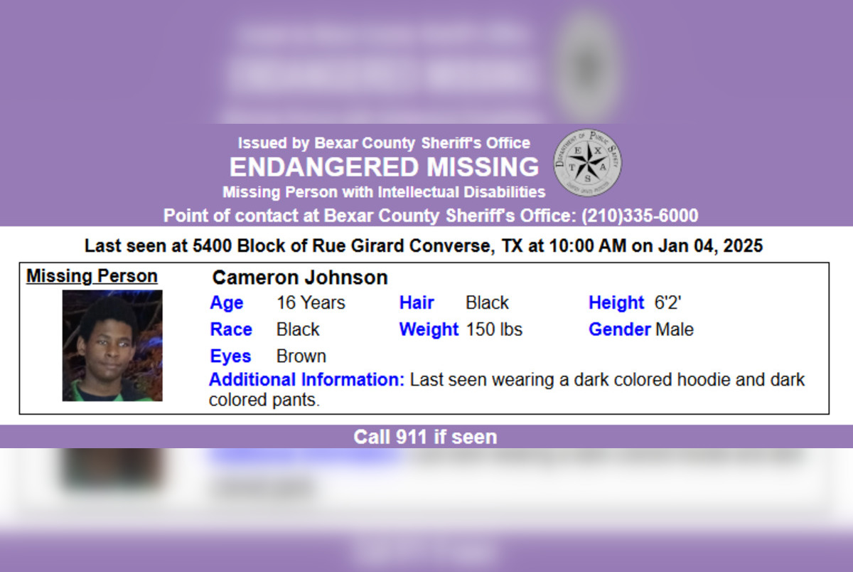 Endangered Missing Person Alert for Teen Cameron Johnson Discontinued