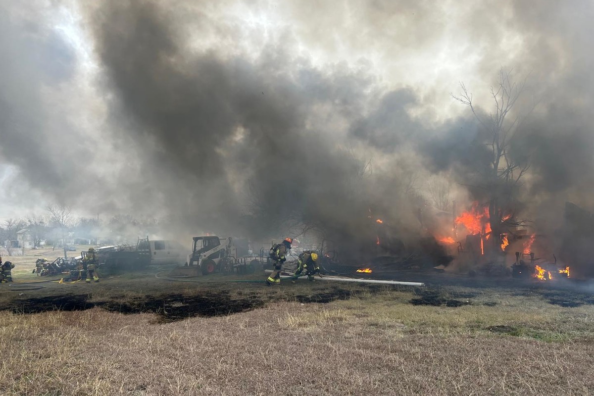 Firefighters Quell Major Blaze at Travis County Landscaping Business,