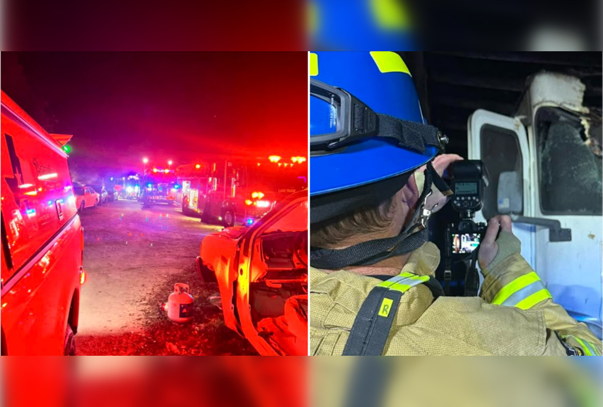 Lake Travis Firefighters Heroically Quell Motorhome Blaze, One