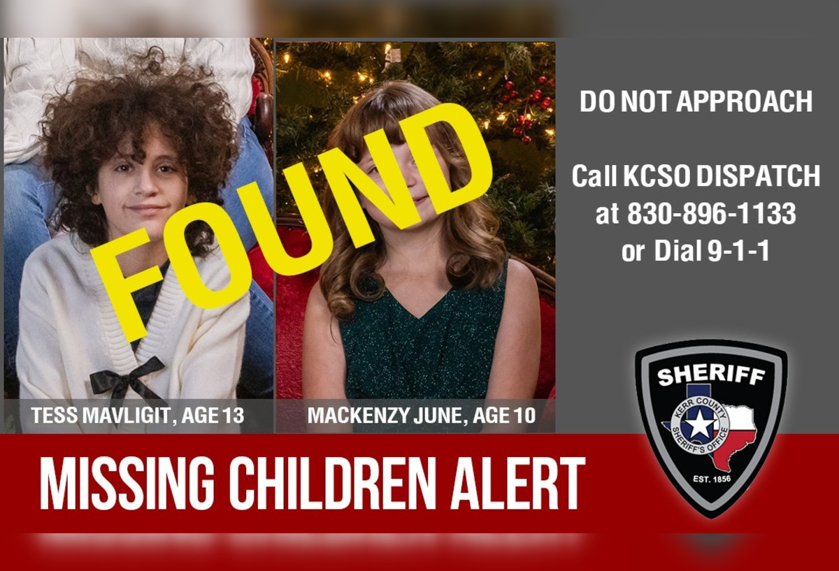 Missing Kerr County Girls Found Safe, Texas Amber Alert Cancelled
