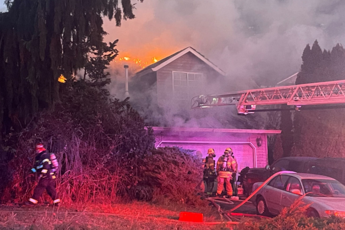 Multijurisdictional Crews Respond to Second-Alarm House Fire in