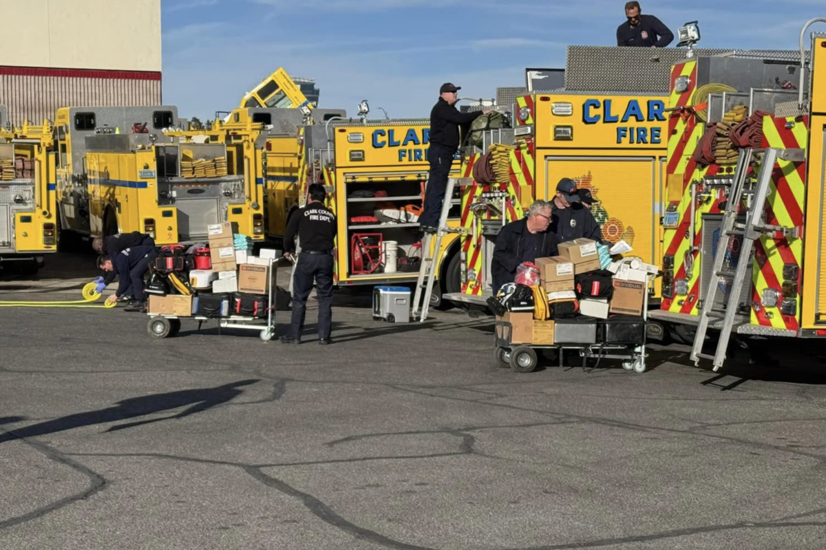 Nevada Firefighting Teams Rush to Aid in Los Angeles Wildfire
