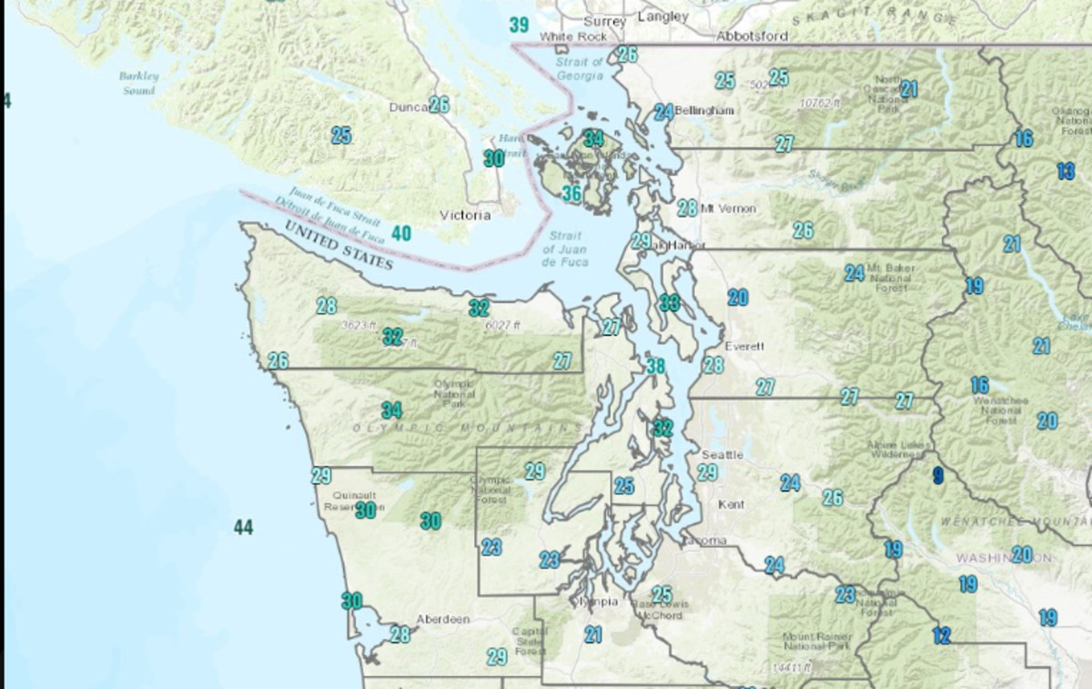 Seattle Area Gripped by Intense Cold Snap, National Weather Service