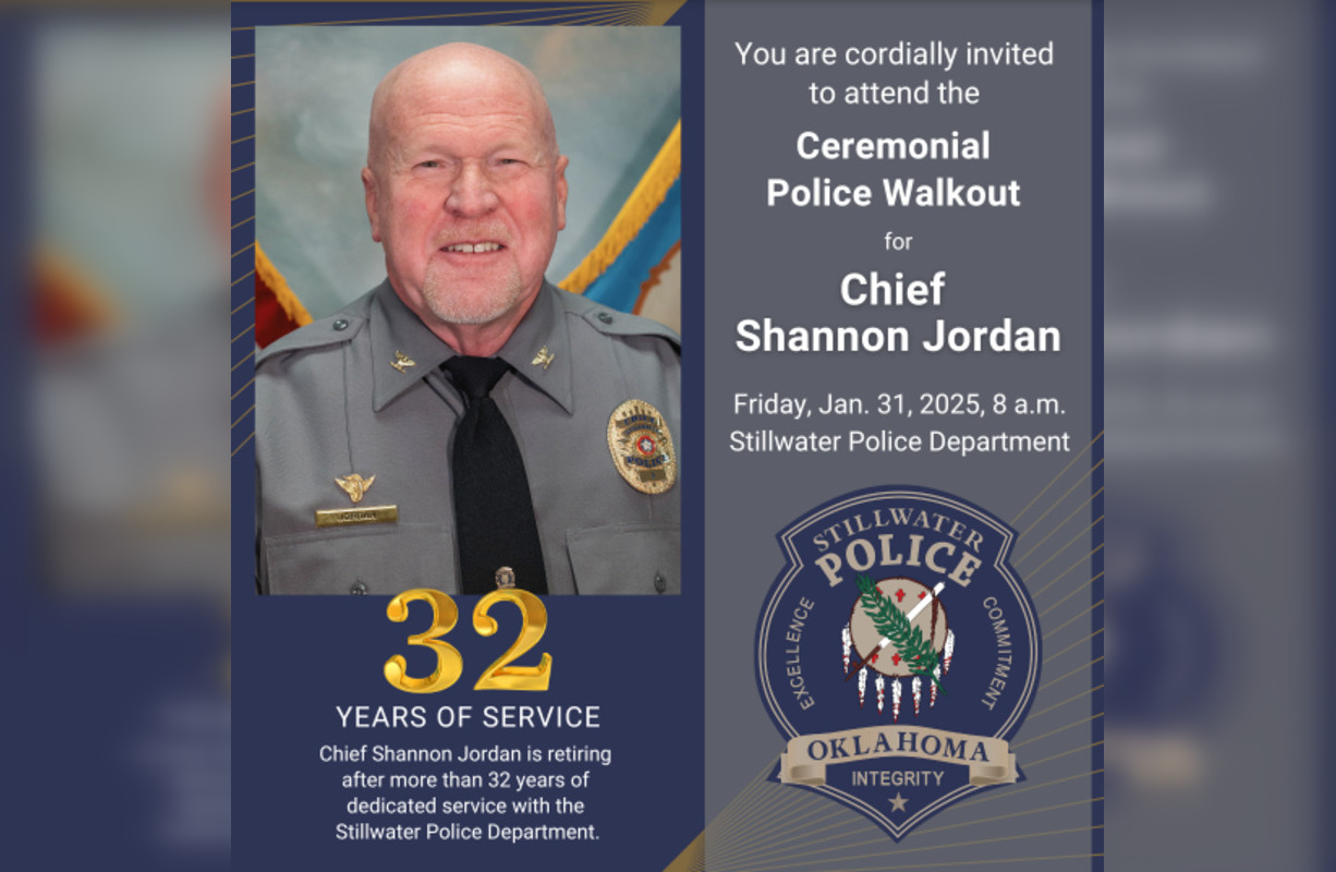 Stillwater Police Chief Shannon Jordan Retires After 32 Years; Acting