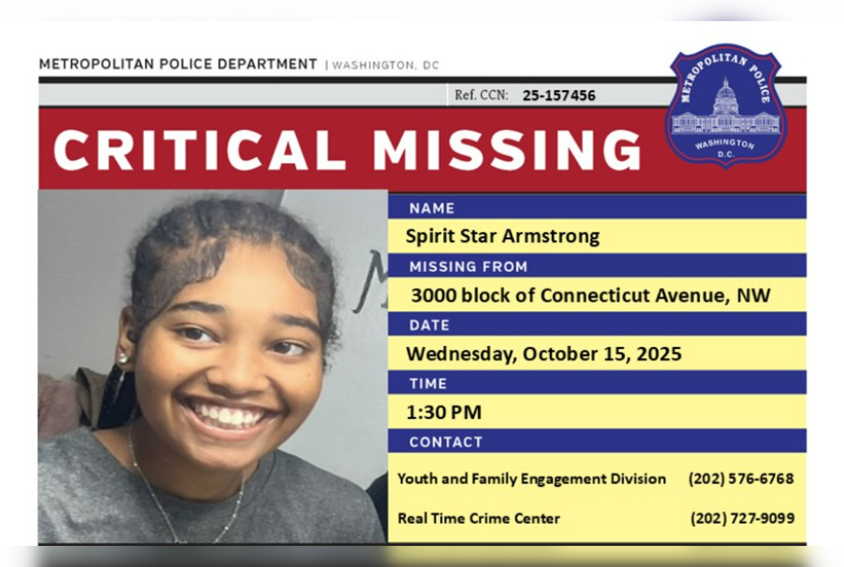 DC Police Seek Public's Help in Search for Missing Teenager Spirit