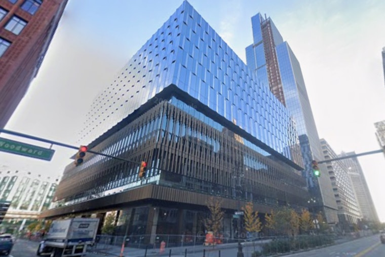 Detroit's Hudson Office Building Opens with GM as Key Tenant, Echoing