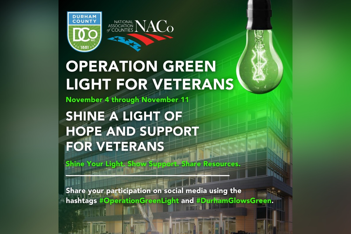 Durham County Joins Nationwide 'Operation Green Light' Tribute to