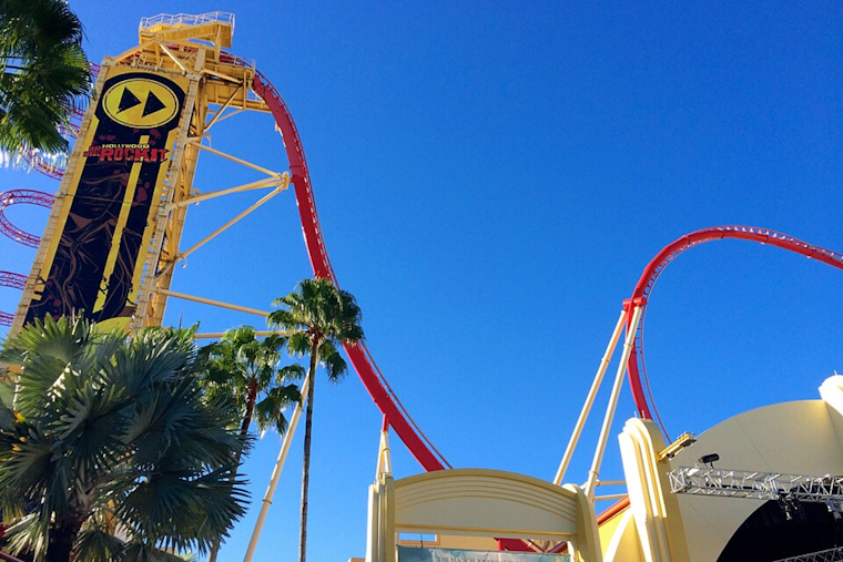 Fire Breaks Out on Defunct Hollywood Rip Ride Rockit Tracks at