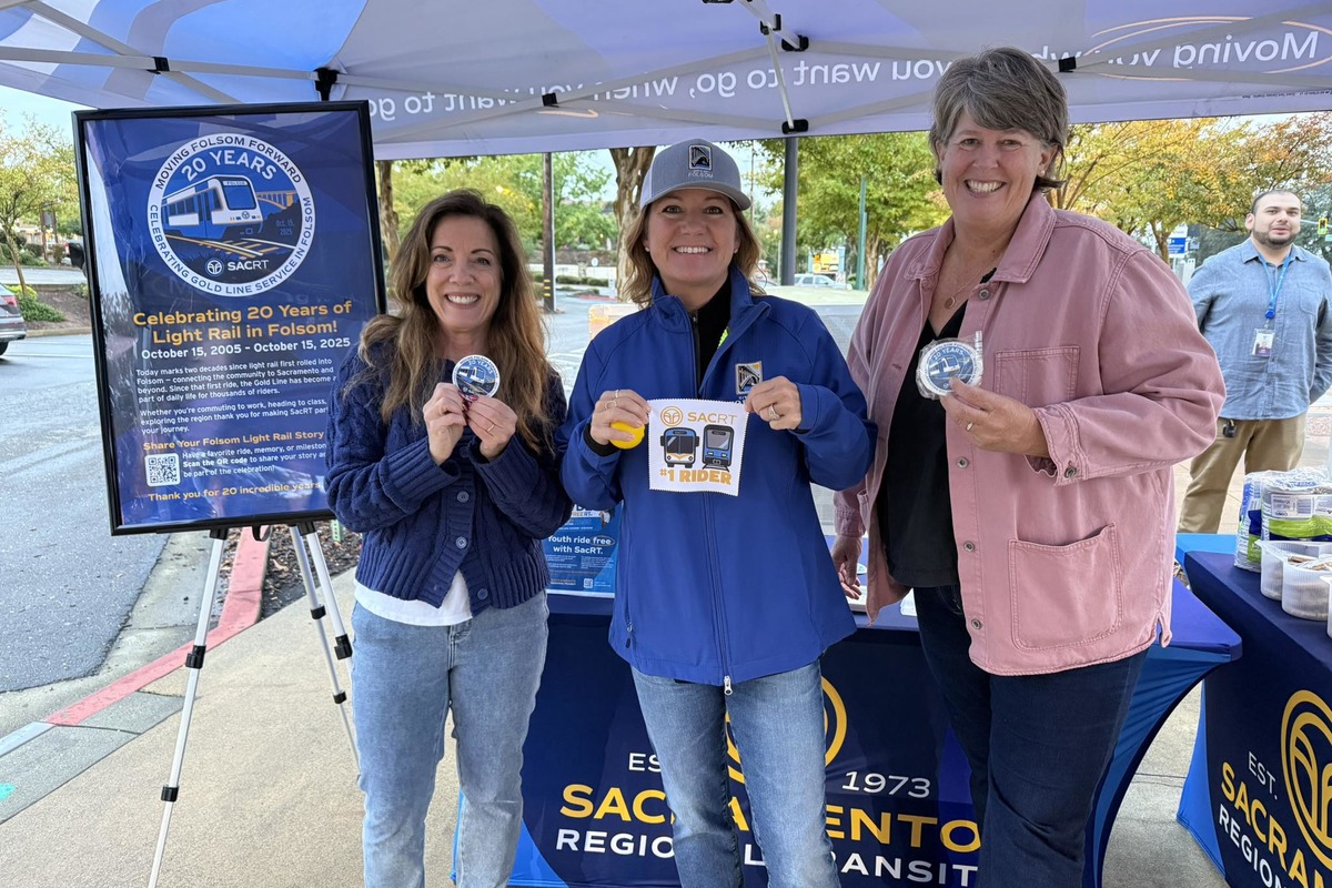 Folsom Light Rail Celebrates 20 Years of Connecting Commuters with
