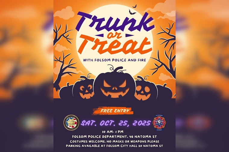 Folsom Police and Fire Departments Host Safe Trunk-or-Treat Event for