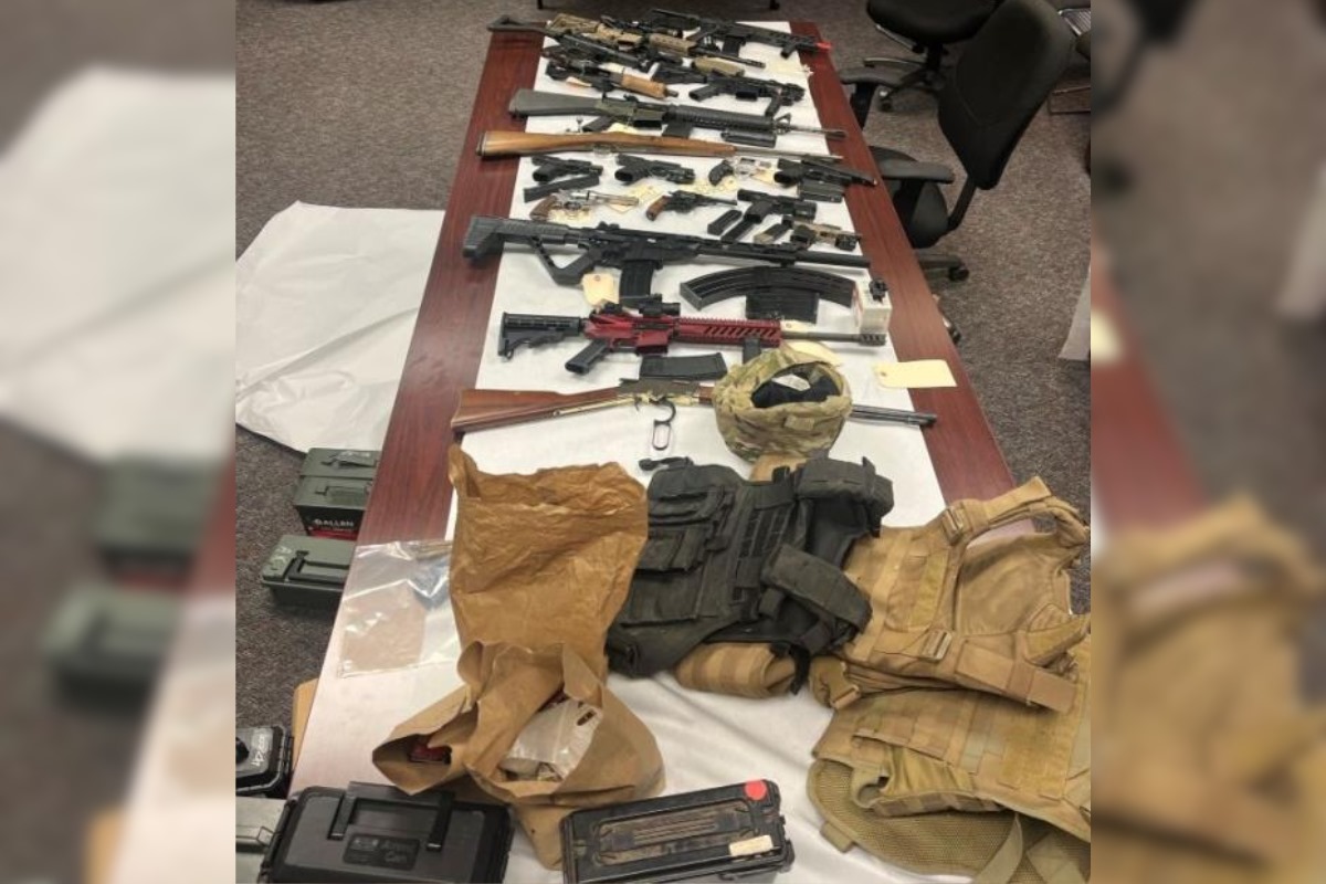 Four Arrested in Valley Center Assault, Arsenal of Firearms Seized