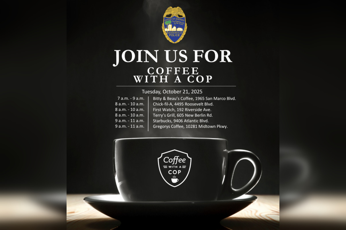 Jacksonville Sheriff's Office Hosts "Coffee with a Cop" Events to