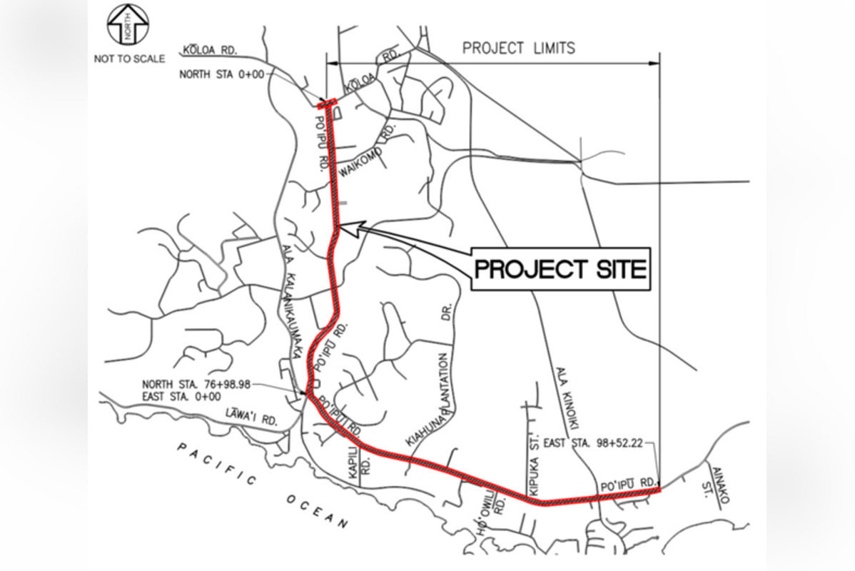 Kauai Drivers Alert: Intermittent Lane Closures on Po‘ipū Road