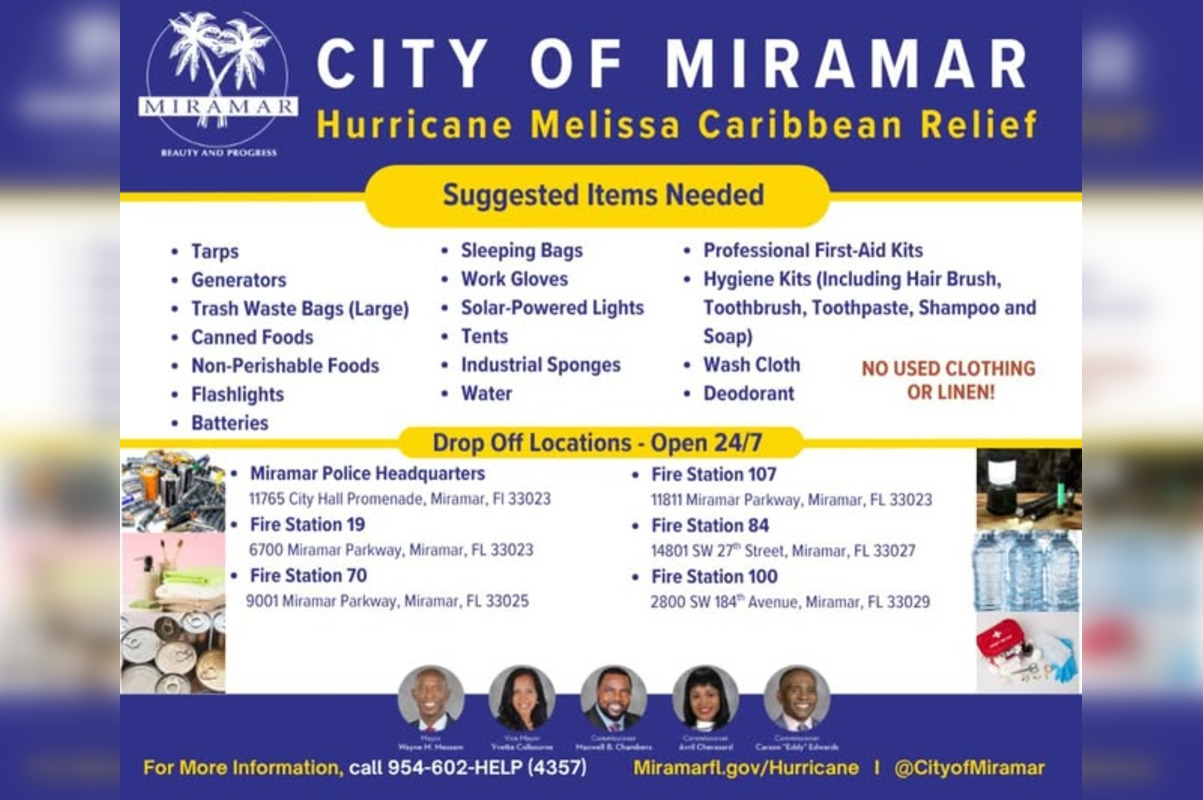Miramar and Homestead Mobilize Relief Efforts for Jamaica as Hurricane