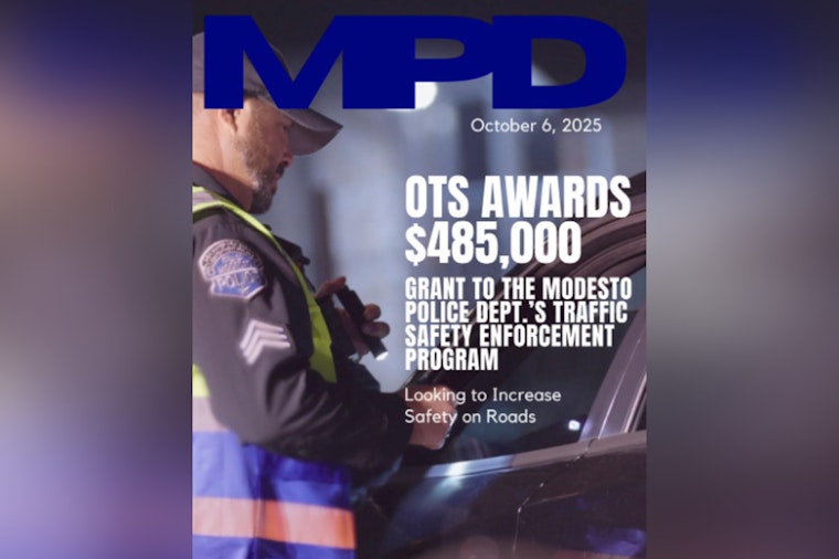 Modesto Police Department Receives $485,000 Grant from California