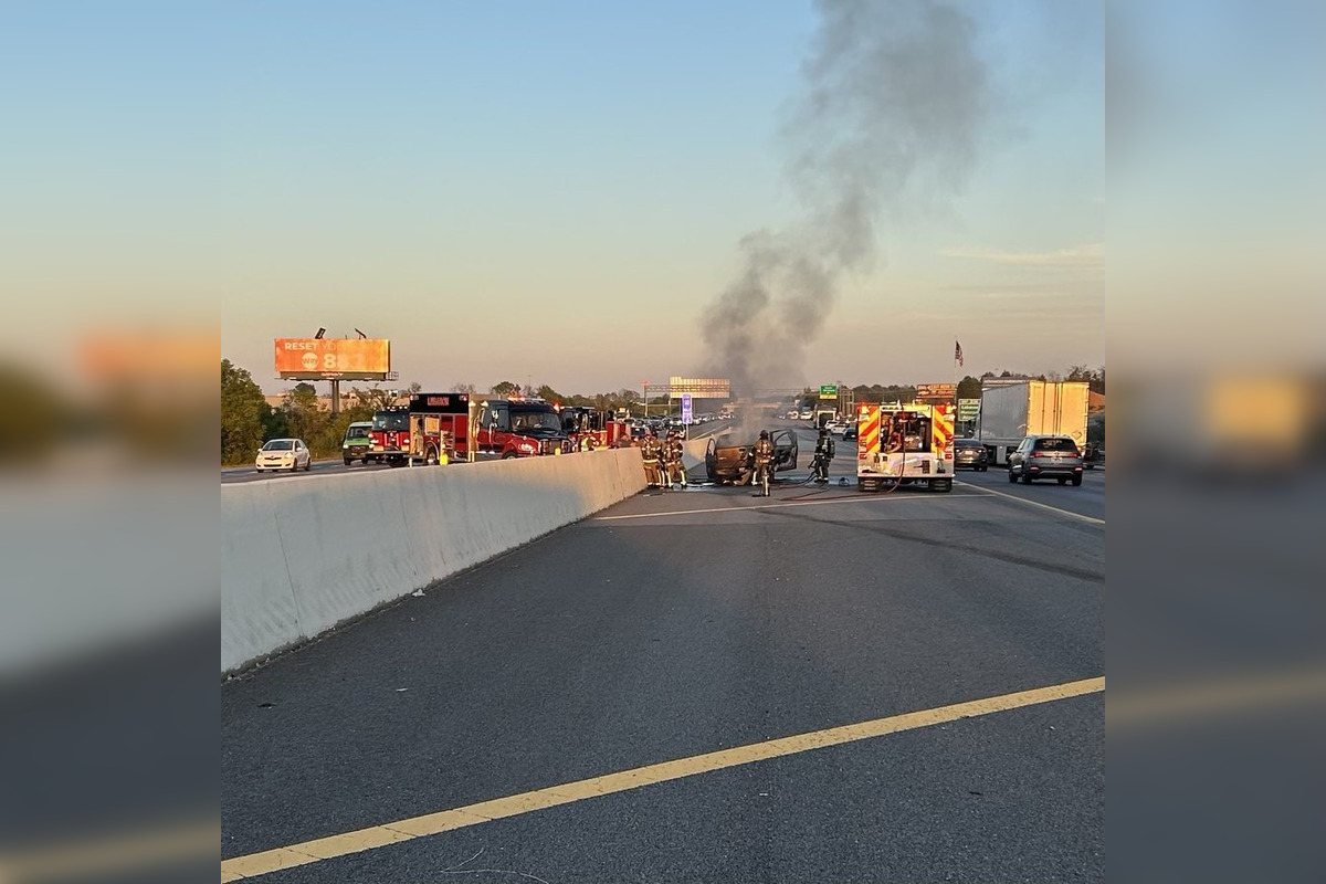No Injuries Reported as Vehicle Fire Disrupts I-40 Eastbound Traffic