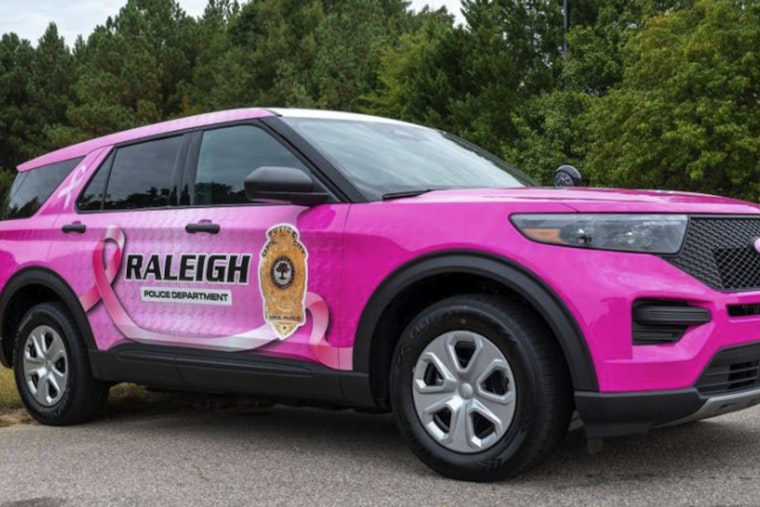 Raleigh Police Department Rolls Out Pink Cruiser to Promote Breast