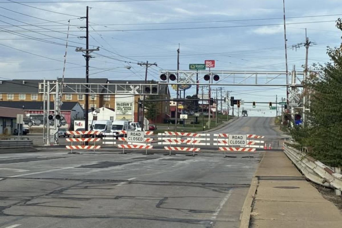 Sharon Road Reopens in Sharonville, Ohio After Railroad Crossing