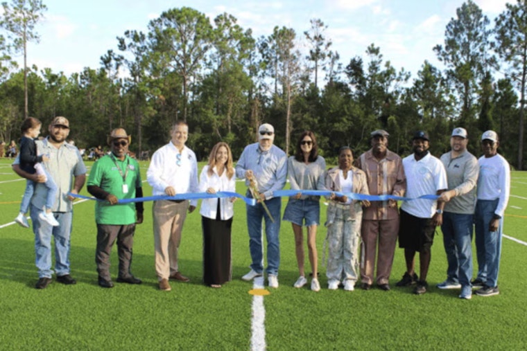 St. Johns County Celebrates New Artificial Turf at Solomon Calhoun