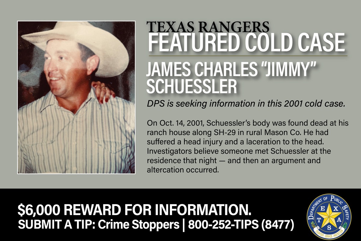 Texas Authorities Seek Public Help to Solve 2001 Mason County Murder,