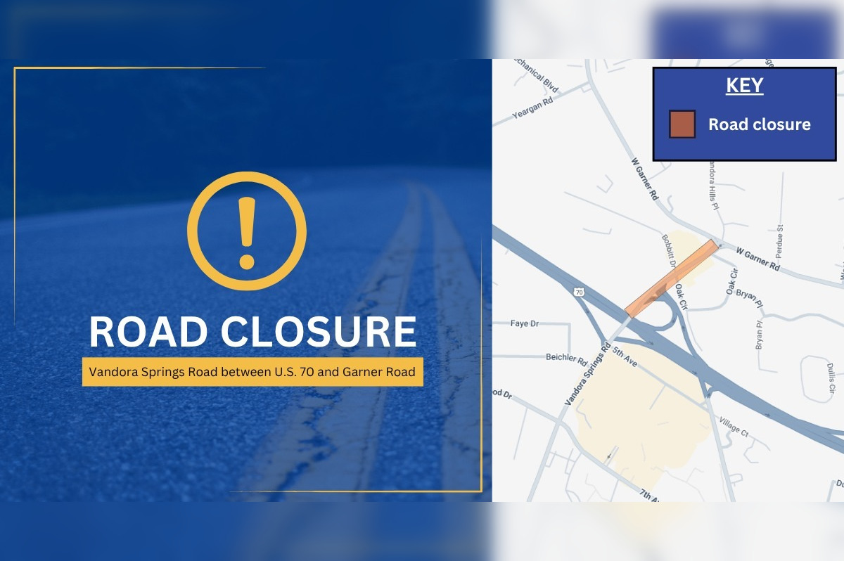 Vandora Springs Road Closure for Railroad Maintenance on October 13