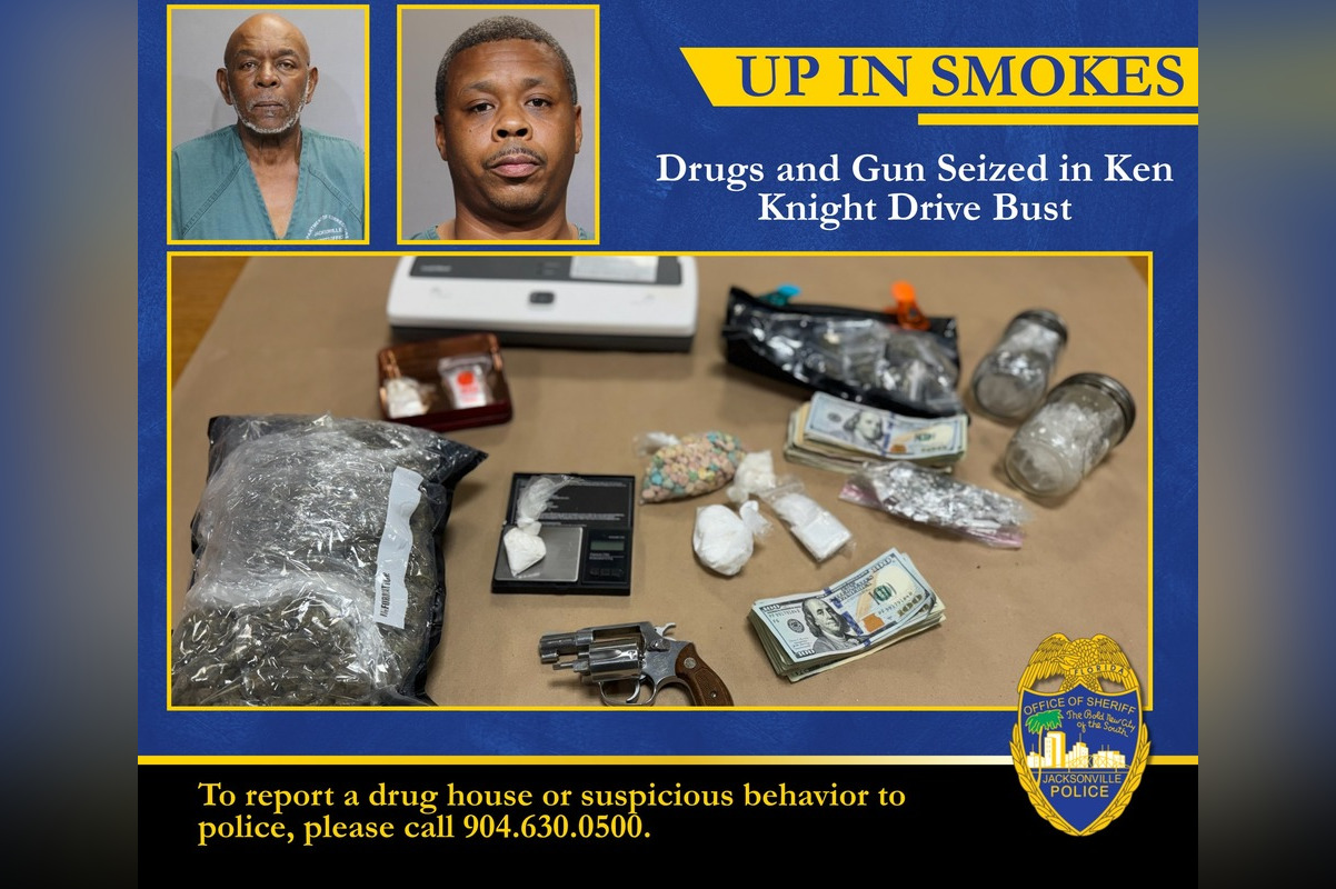 Jacksonville Sheriff's Office Seizes Drugs and Firearm, Arrests Two in