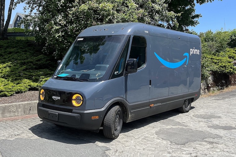 Amazon Delivery Van Hijacked and Crashed into Parked Cars in LA's