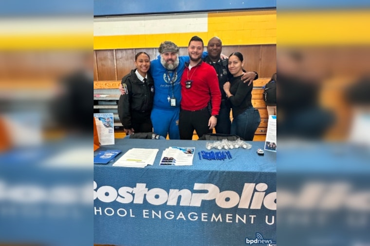 Boston Police Department Engages with Youth at East Boston High School