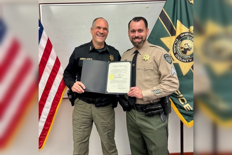 Clark County Sheriff's Office Promotes Rocky Futrell to Sergeant,