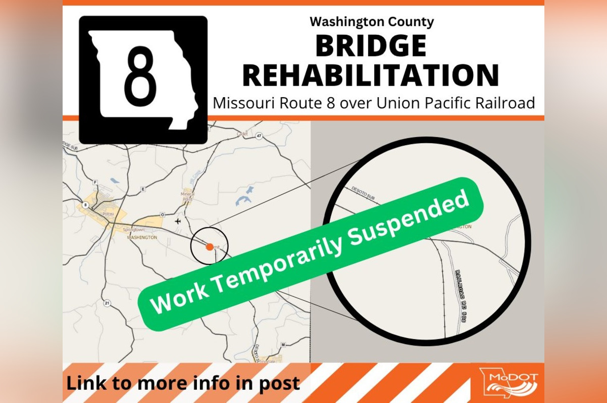 Construction on Route 8 Bridge in Washington County Paused After