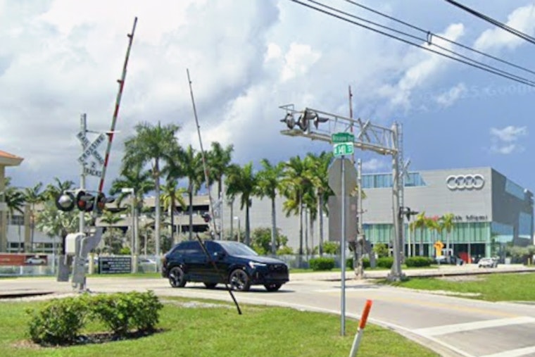 Elderly Man Hospitalized After Vehicle Collides with Brightline Train