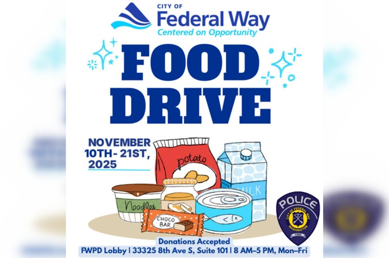 Federal Way Police Launch Holiday Food Drive to Support Local Centers