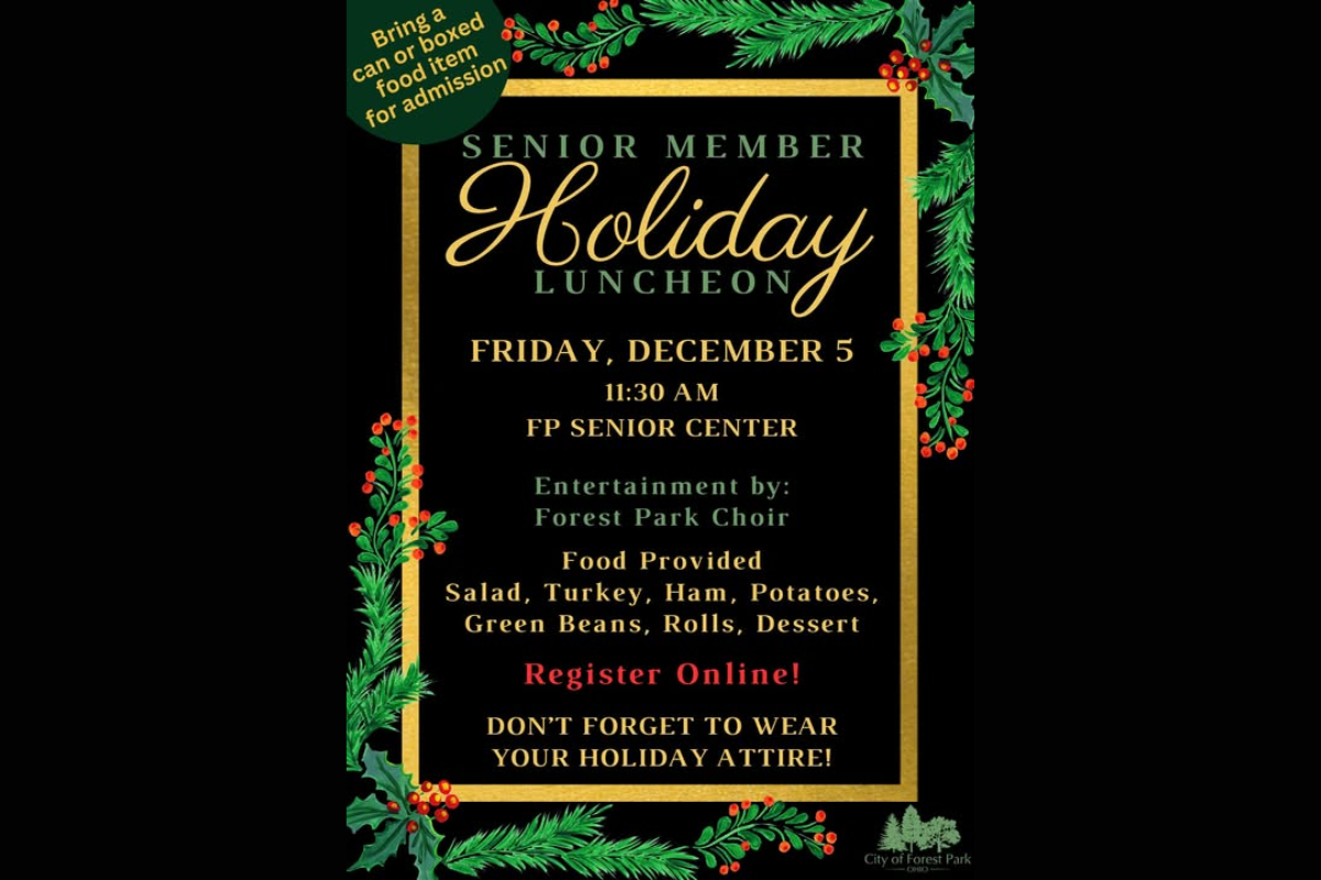 Forest Park Senior Center to Host Warmhearted Senior Holiday Luncheon
