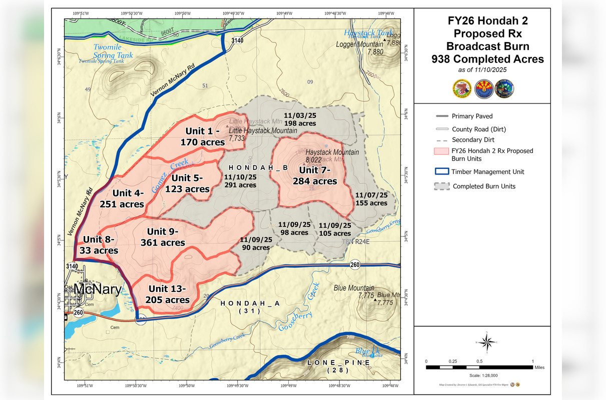 Fort Apache Reservation Employs Drones for Prescribed Burn Operations