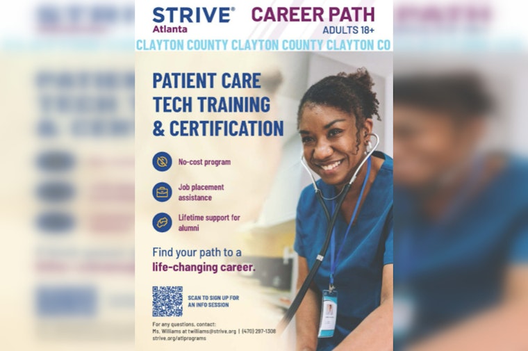 Free Patient Care Tech Training Offered by Strive Atlanta Available in