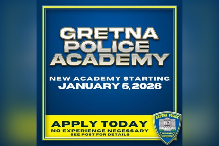 Gretna Police Department Announces Upcoming Police Academy Class,