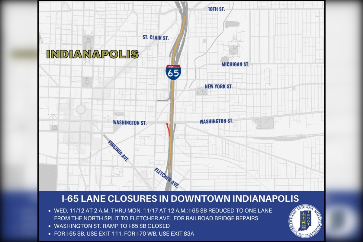 Indianapolis Commuters Brace for I-65 Lane Closures Due to Urgent