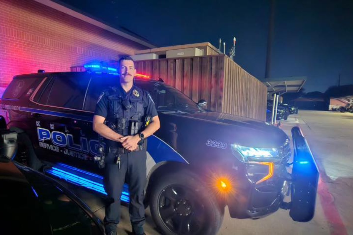 Keller Police Department Celebrates New Night Shift Officer Lance