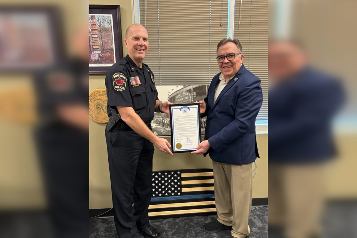 Maple Grove Police Chief and Officer Commended for Bravery During